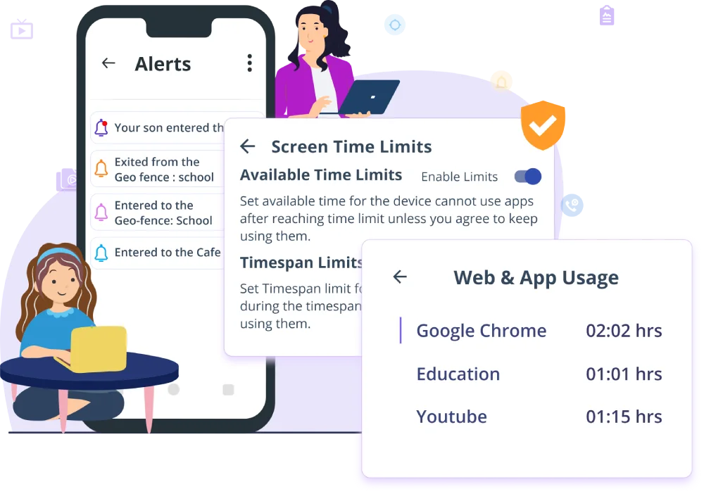 Best Parental Control and Mobile Tracth Qoli, king Software | Qoli